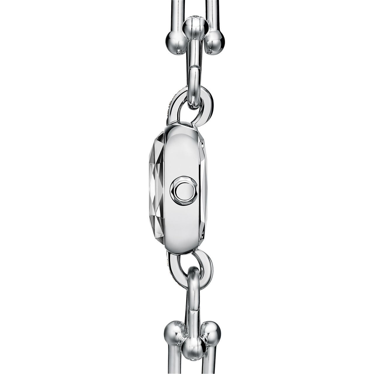 Tiffany HardWear:Reloj en plata de ley y acero con diamantes | Tiffany ...