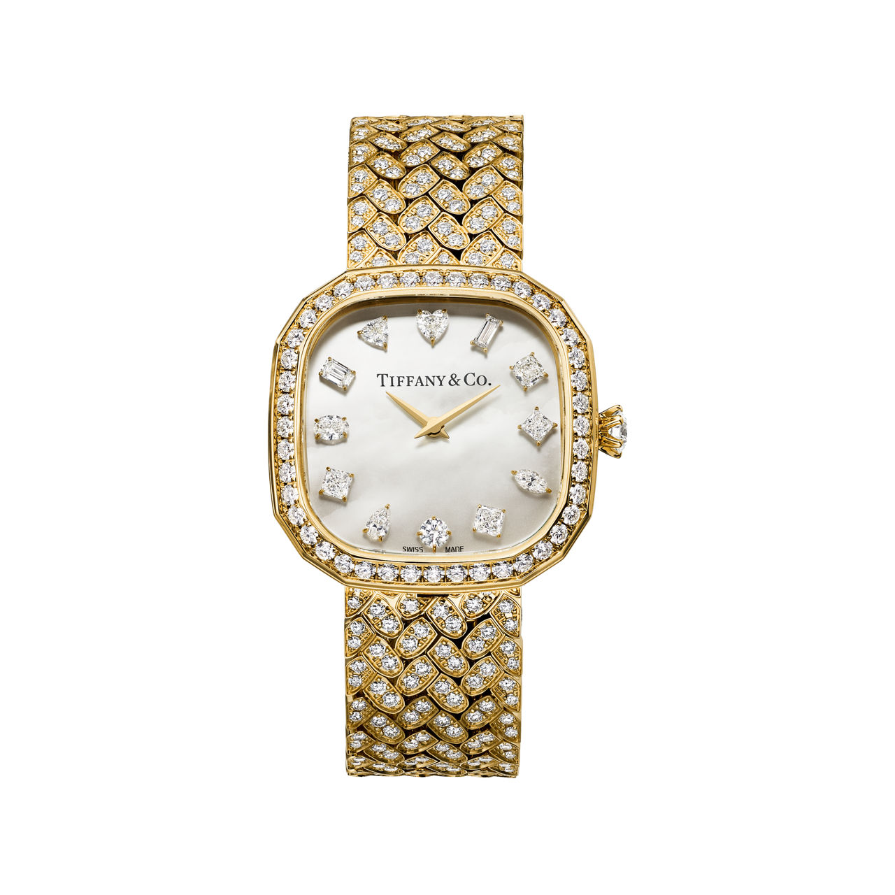 Tiffany Eternity:Diamond Watch in Yellow Gold with Diamonds and a ...